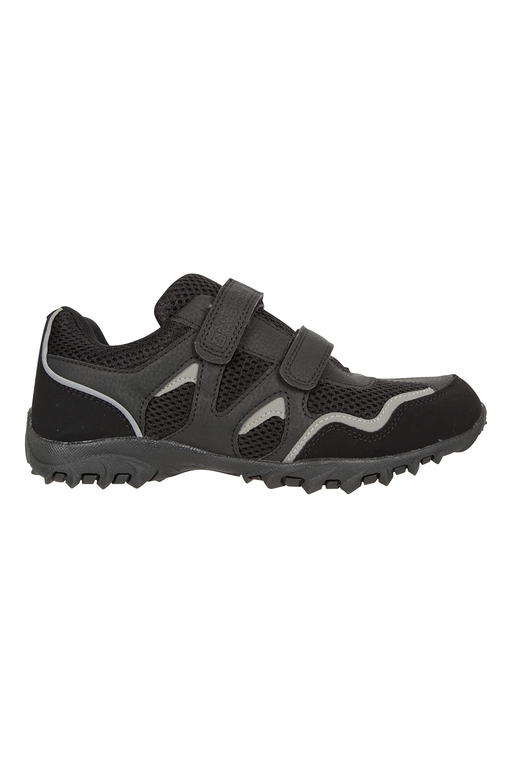 Mountain Warehouse Mars Kids Adaptive Non-Marking Sneakers Black Kids Shoe Size 2 US