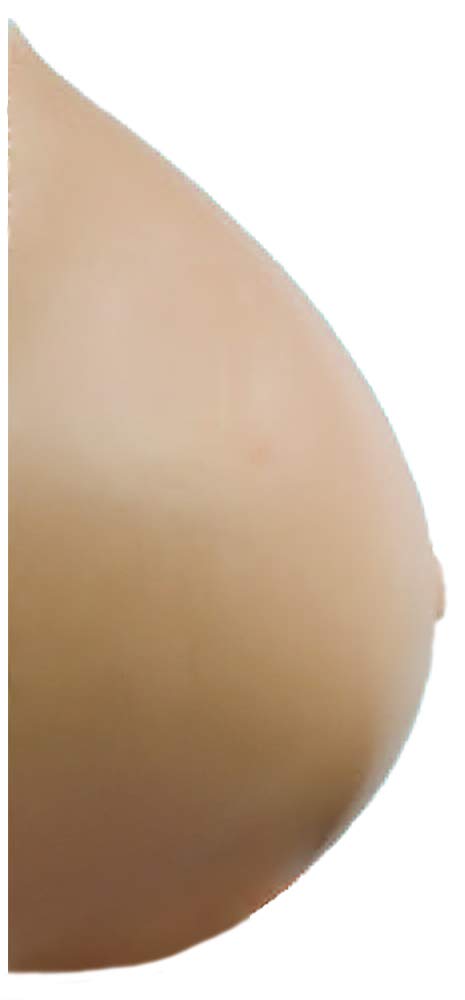 Nearly Me - #985 Super Soft Ultra Lite Wt Full Triangle Silicone Mastectomy Breast Form (Size: 12) Beige