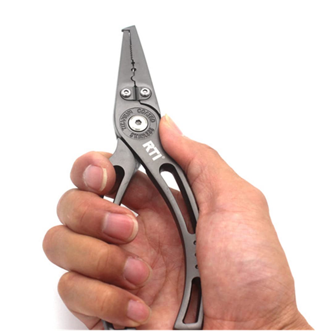 RTI 6.5 Inch Anti-Torque Stainless Steel Fishing Plier Unhooking Plier Fishing Tool