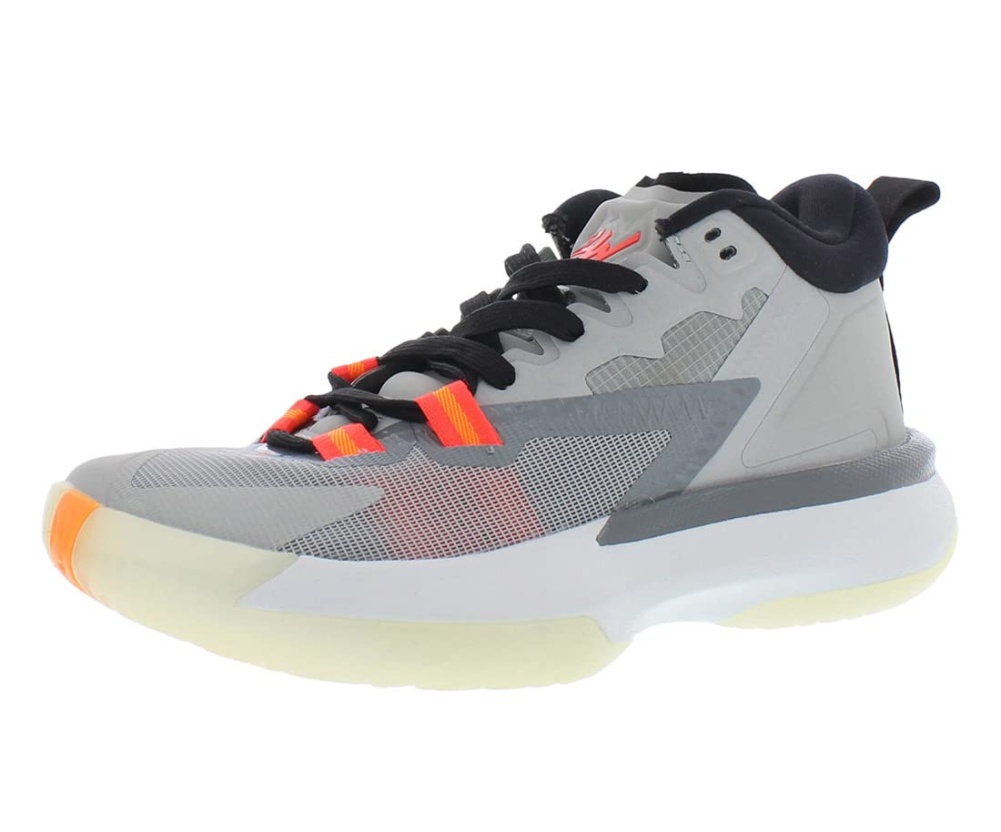 Nike Jordan Kids Zion 1 Basketball Shoe (6.5, Light Smoke Grey/Total Orange, Numeric_6_Point_5)