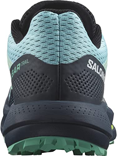 Salomon Pulsar Trail Hiking Shoes Womens Sz 8.5 Blue Radiance/Carbon/Yucca