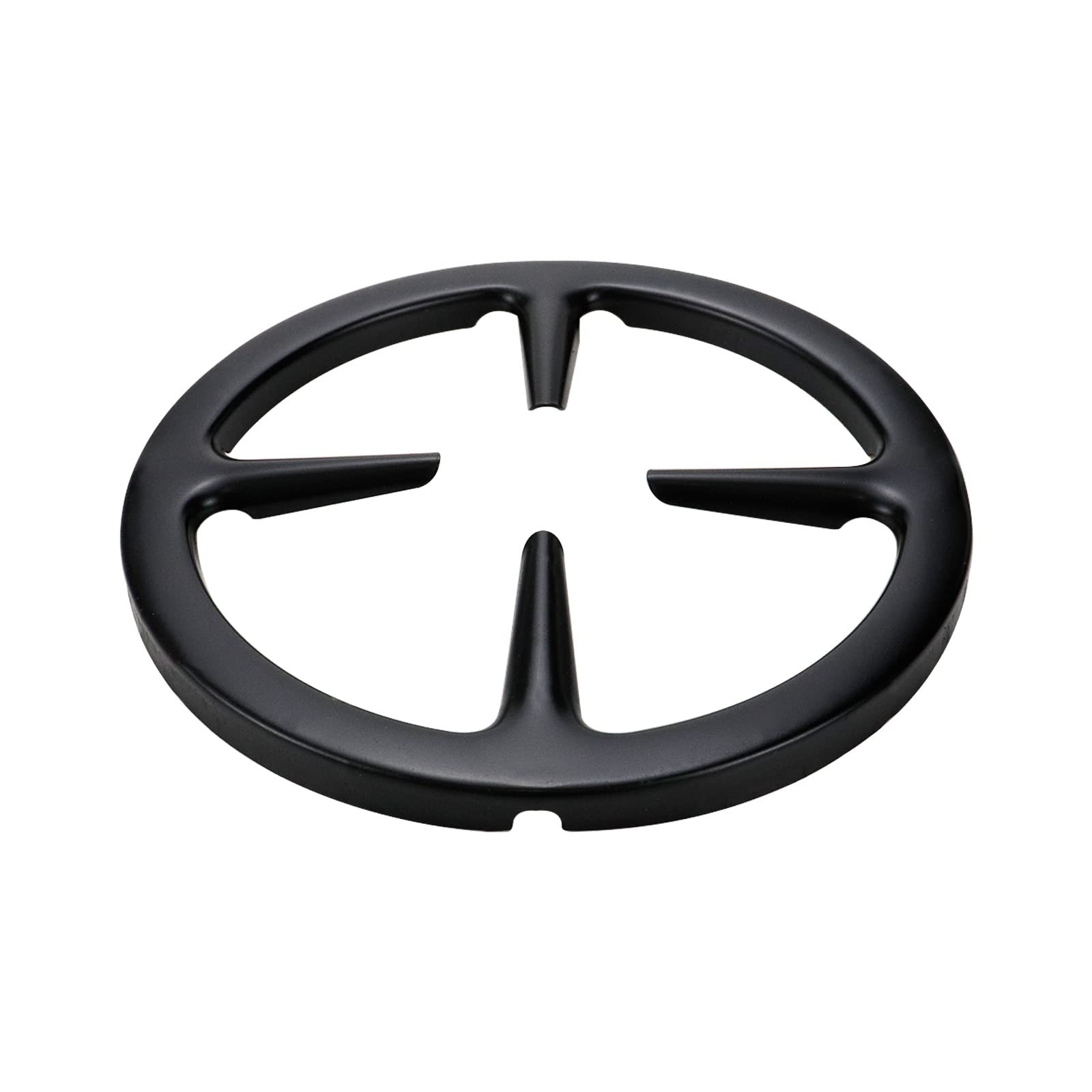 Risbay 2 Pcs Cast Iron Gas Stove Cooker Ring Reducer, Black, 6-Inch
