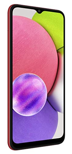 SAMSUNG Galaxy A03S 4G LTE (NOT 5G) 6.5" HD+ Triple Camera 5000mAh Battery, Dual Sim GSM Unlocked Global 4G Volte (NOT VERIZON/Boost) International Model A037M/DS (Red, 32GB)