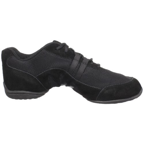 SANSHA womens Sneaker dance shoes, Black, 18 US