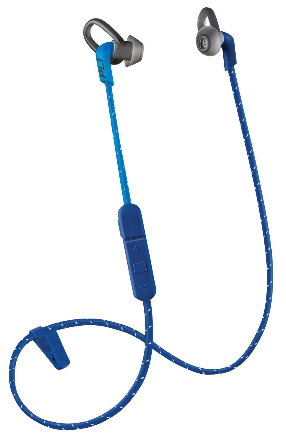 Plantronics BackBeat FIT 300 Sweatproof Sport Earbuds, Wireless Headphones, Dark Blue/Blue (Renewed)