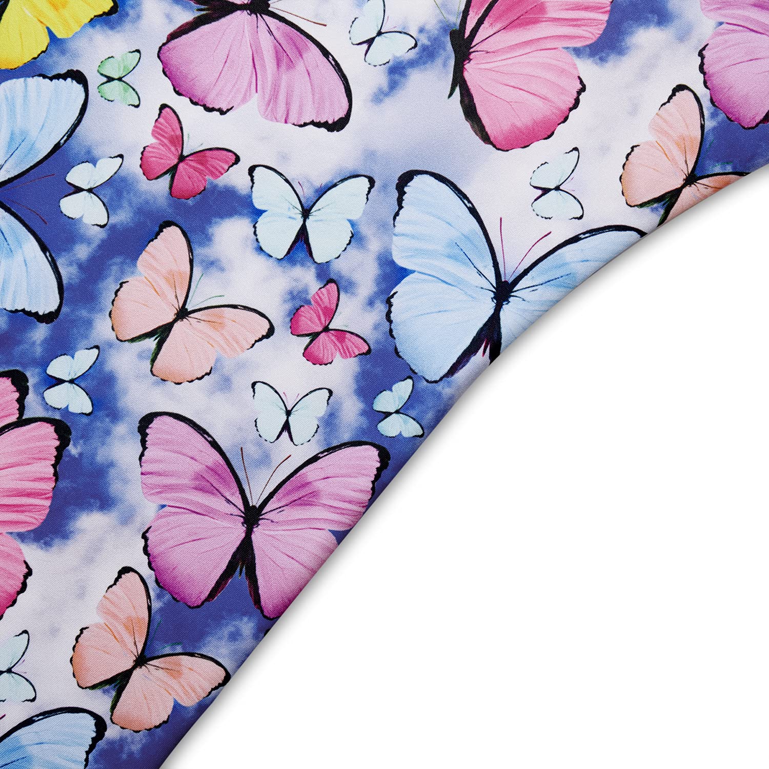 MYQFF Gymnastics Leotards for Girls Dance Tumbling Unitards Biketards Pink Black Butterfly 6t 7t
