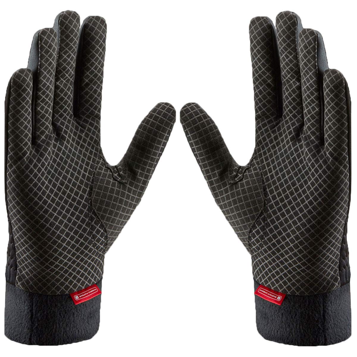 Mizuno Pair of 2018 ThermaGrip Ladies Thermal Playing Golf Gloves Black Medium/Large