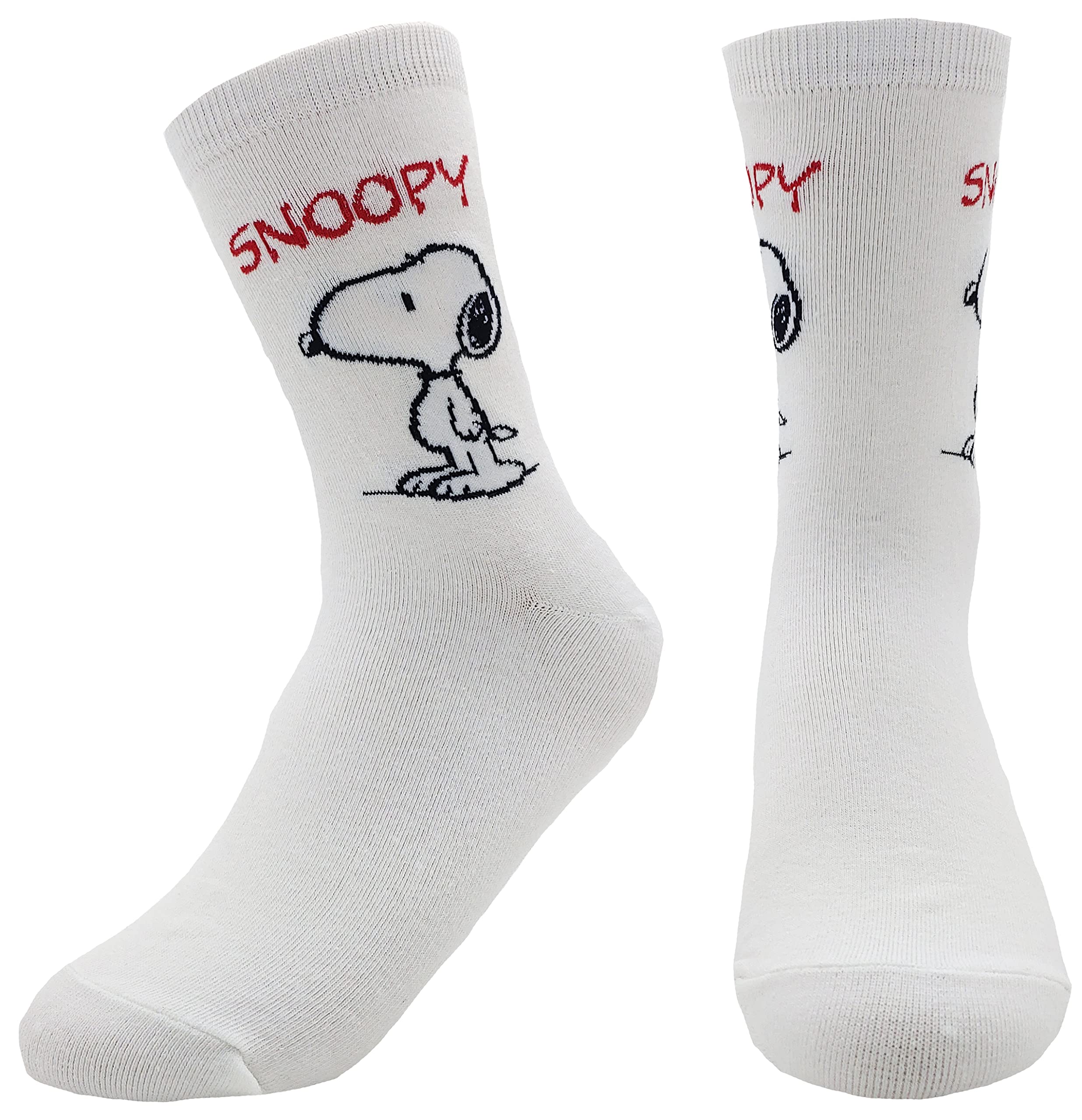 Worldlook Women's Comic Character Dog Peanuts Socks Cotton Blend (Non Slip Sneakers)
