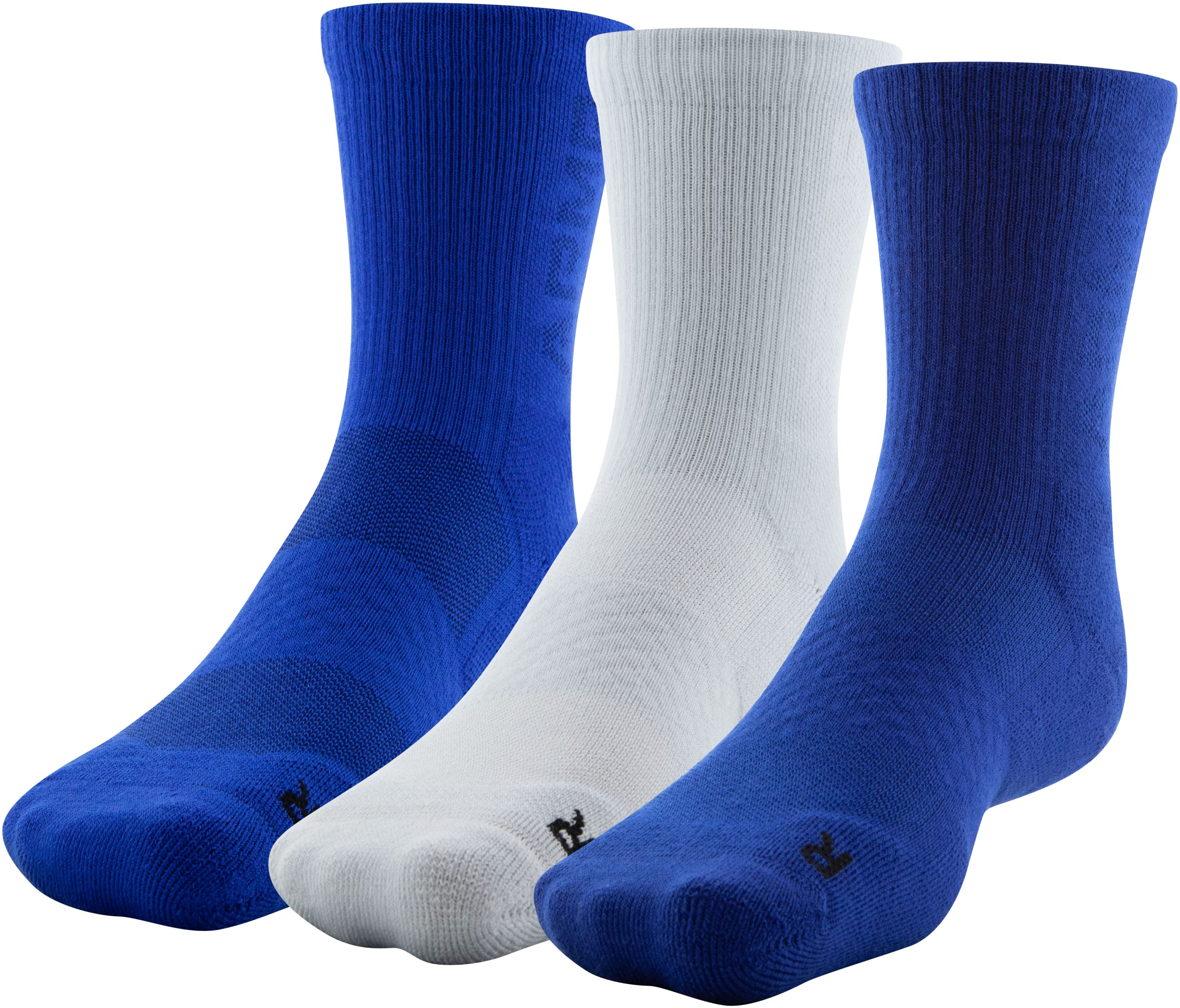 Under Armour Standard 3-Maker Mid-Crew Socks, 3-Pairs, Bauhaus Blue Assorted, X-Large
