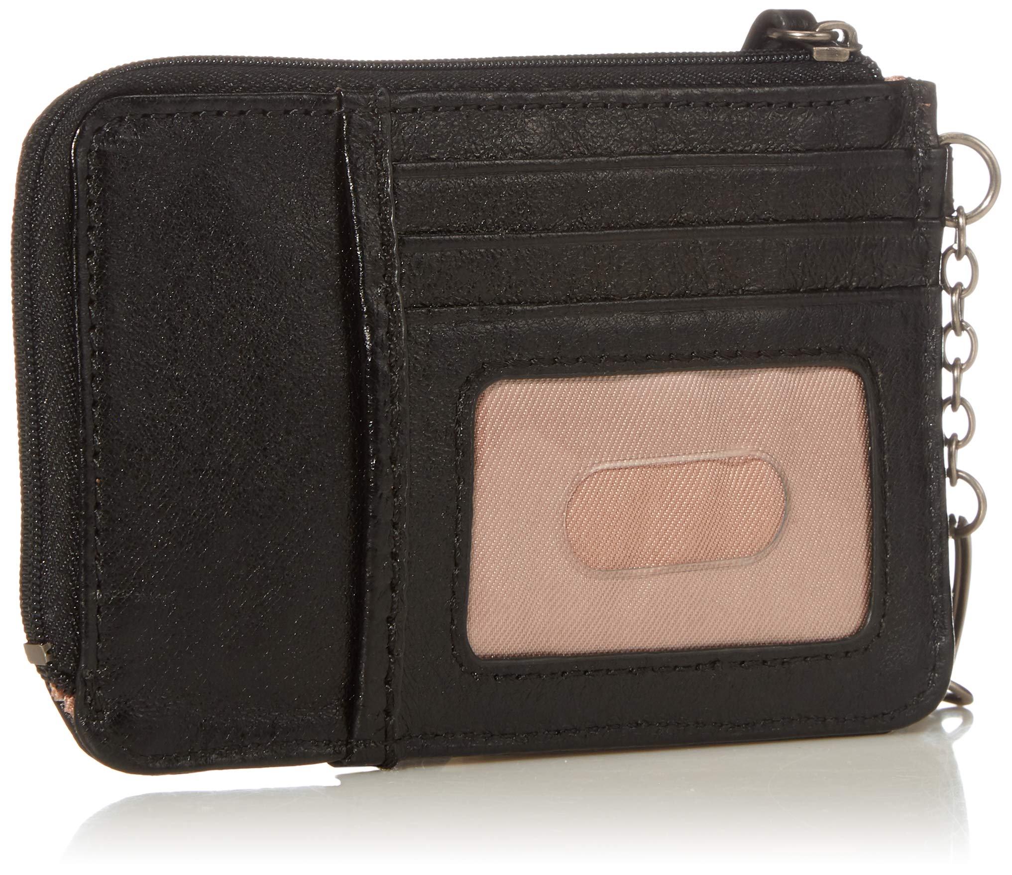 The Sak mens Leather, Keychain, & Iris Card Wallet in Leather Elevated Everyday Purse with Keychain Includes Credit Card Holders C, Dusty Blue Ii, One Size US