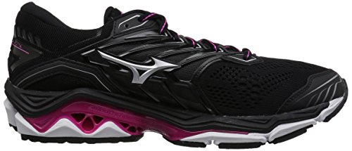 Mizuno Women's Wave Horizon 2 Running Shoe, Black/Athena, 7 B US