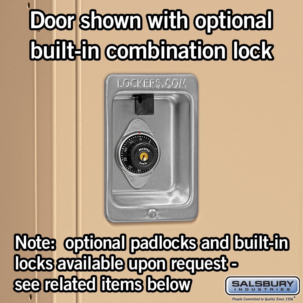 Salsbury Industries 53365TN-U Triple Tier 45-Inch Wide 6-Feet High 15-Inch Deep Unassembled Extra Wide Standard Metal Locker, Tan Brown