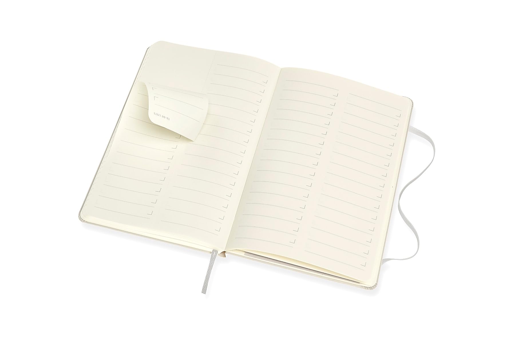 Moleskine PRO Notebook, Hard Cover, Large (5" x 8.25") Professional Project Planning, Pearl Grey, 240 Pages