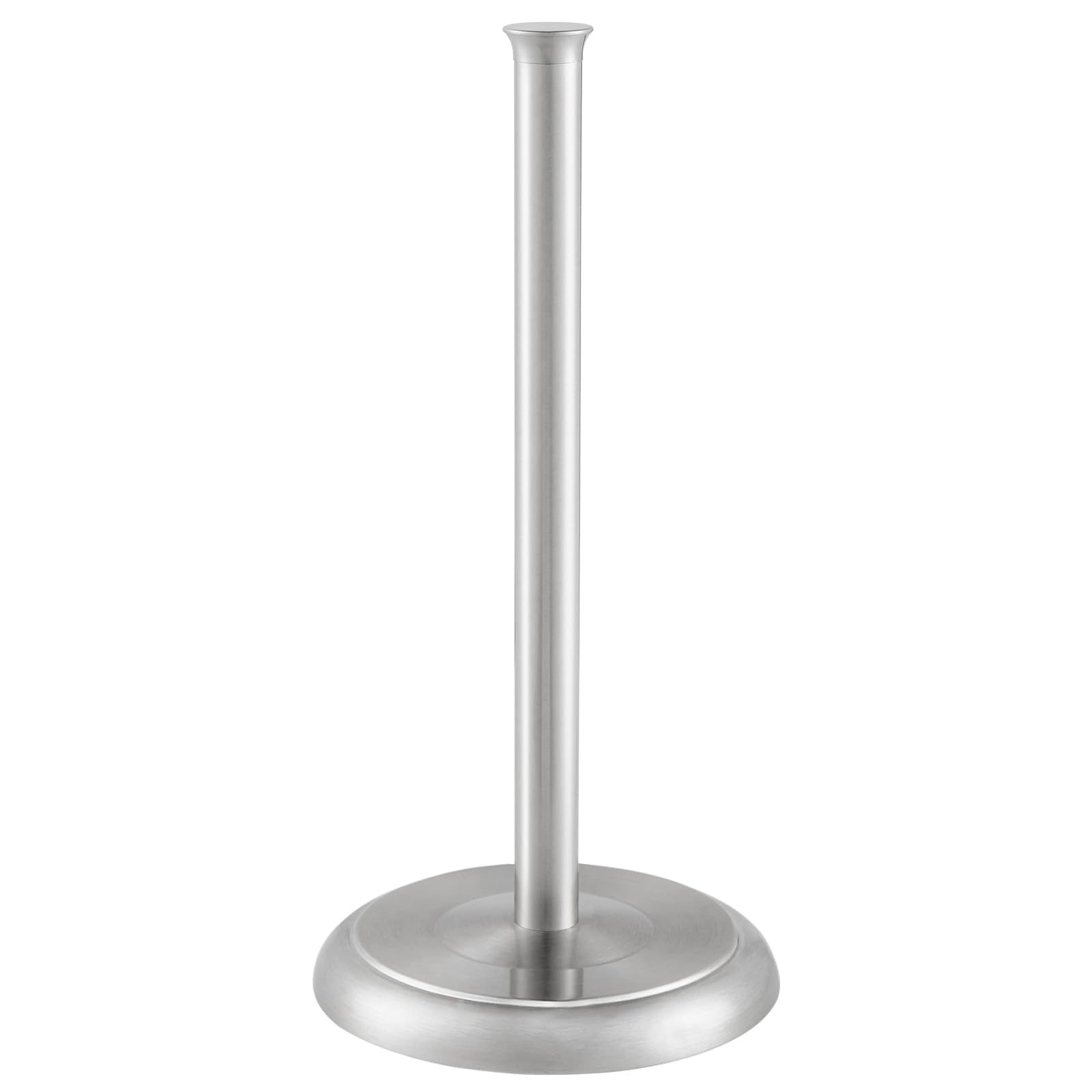 Paper Towel Holder,Stable Base Paper Towel Holder Stand,Stainless Steel Paper Towel Holder Countertop,20s Installation Paper Towel Stand,Sliver Paper Towel Dispenser Countertop for Bathroom,Kitchen