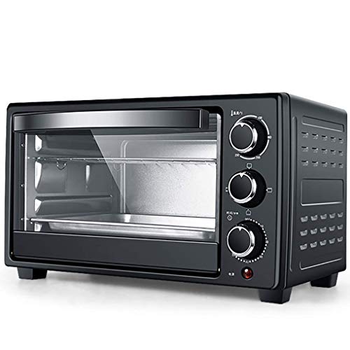 Mini Oven 23 L,Electric Oven 1300 W Adjustable Temperature 70-250 ℃ and 60 Minutes Timer with 3 Heating Functions for Baking Cooking Grill Toaster Oven Happy Life