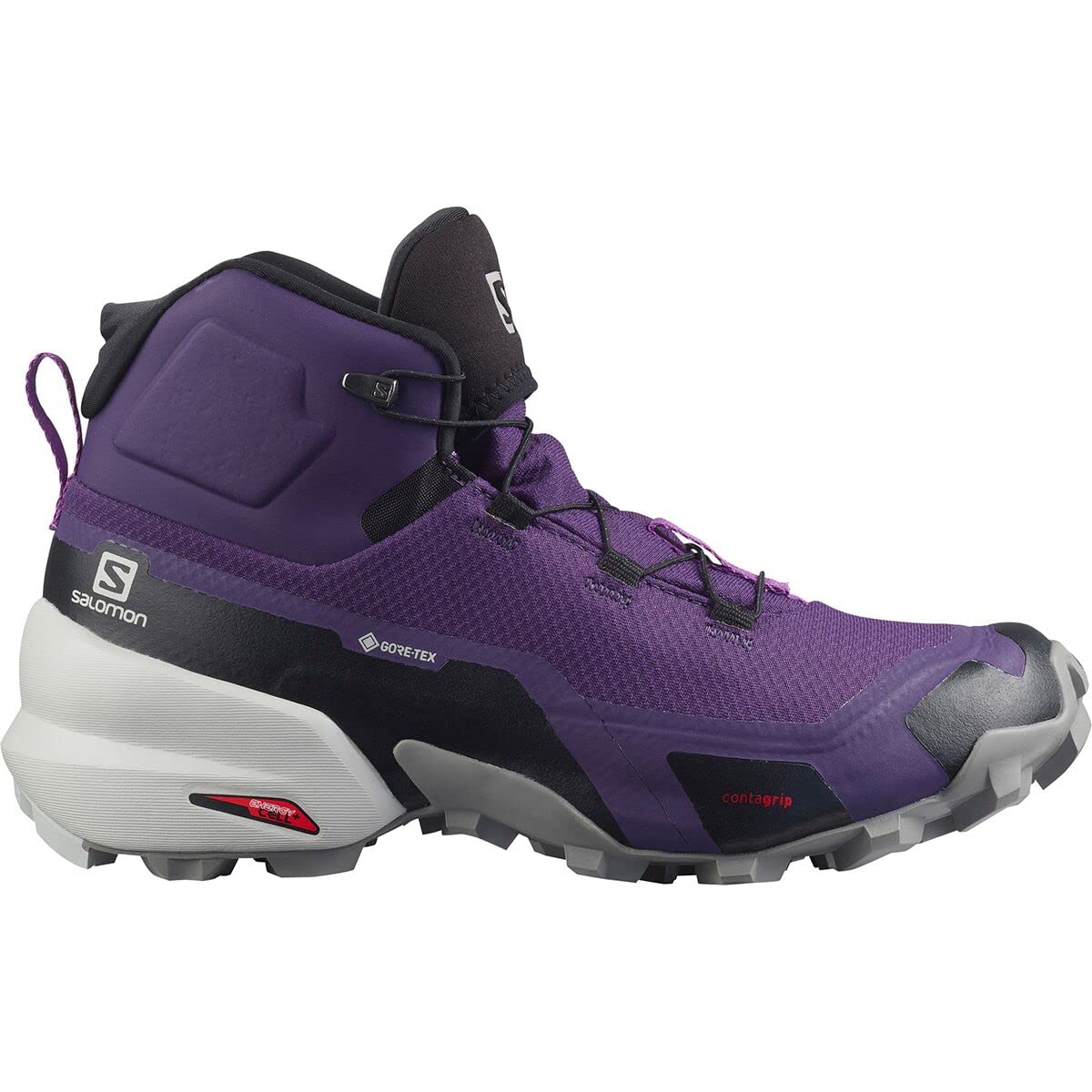 Salomon L414296007.5 Cross Hike Mid GTX W Grape/Frstgy 7.5 Women's