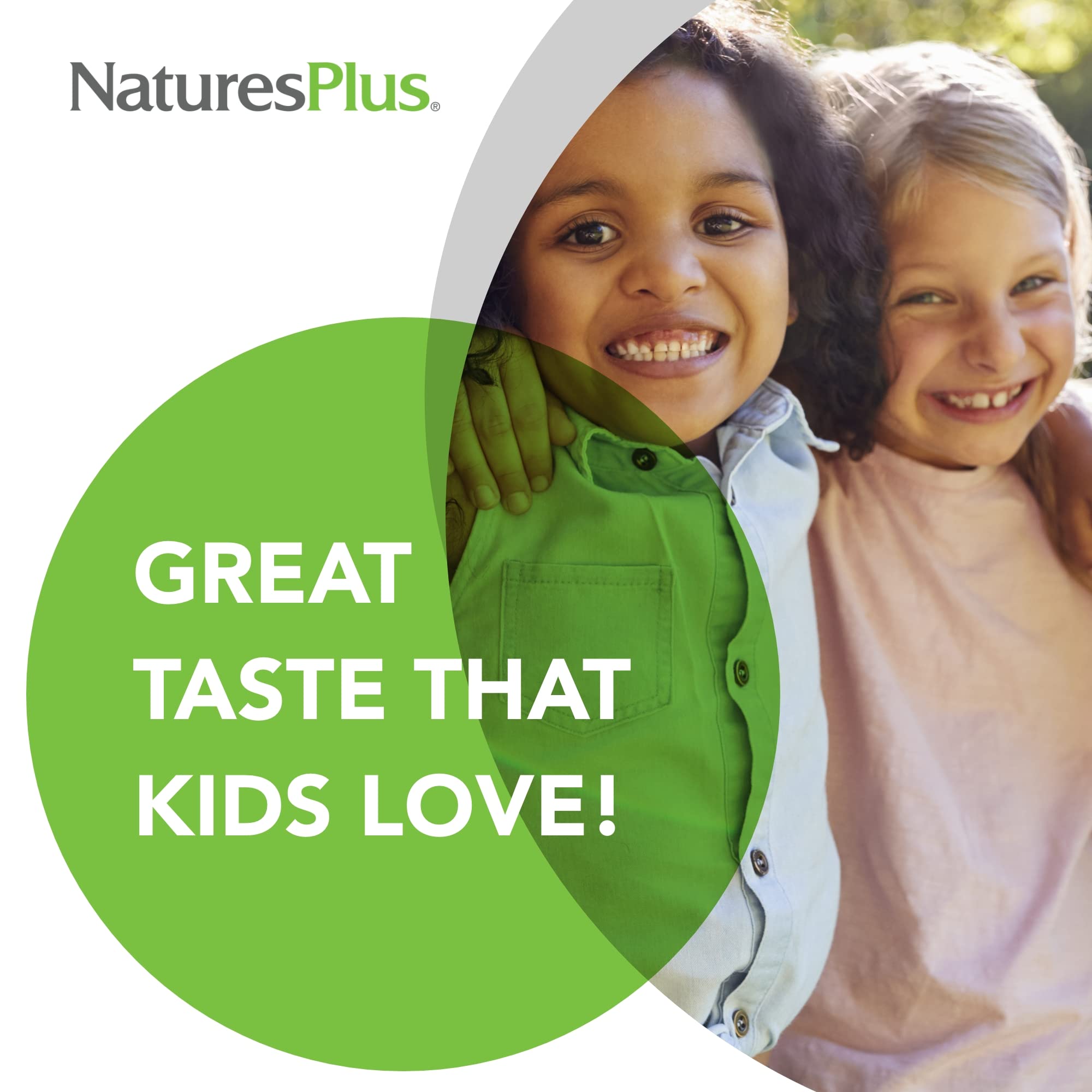 Natures Plus Animal Parade Inner Ear Support Children’s Chewable - Natural Cherry Flavor - 90 Animal-Shaped Tablets - Probiotic Supplement - Gluten Free - 45 Servings
