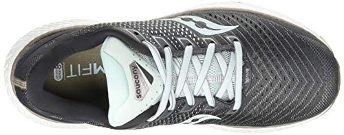 Saucony Women's Triumph 18, Charcoal/Sky, 7 Medium