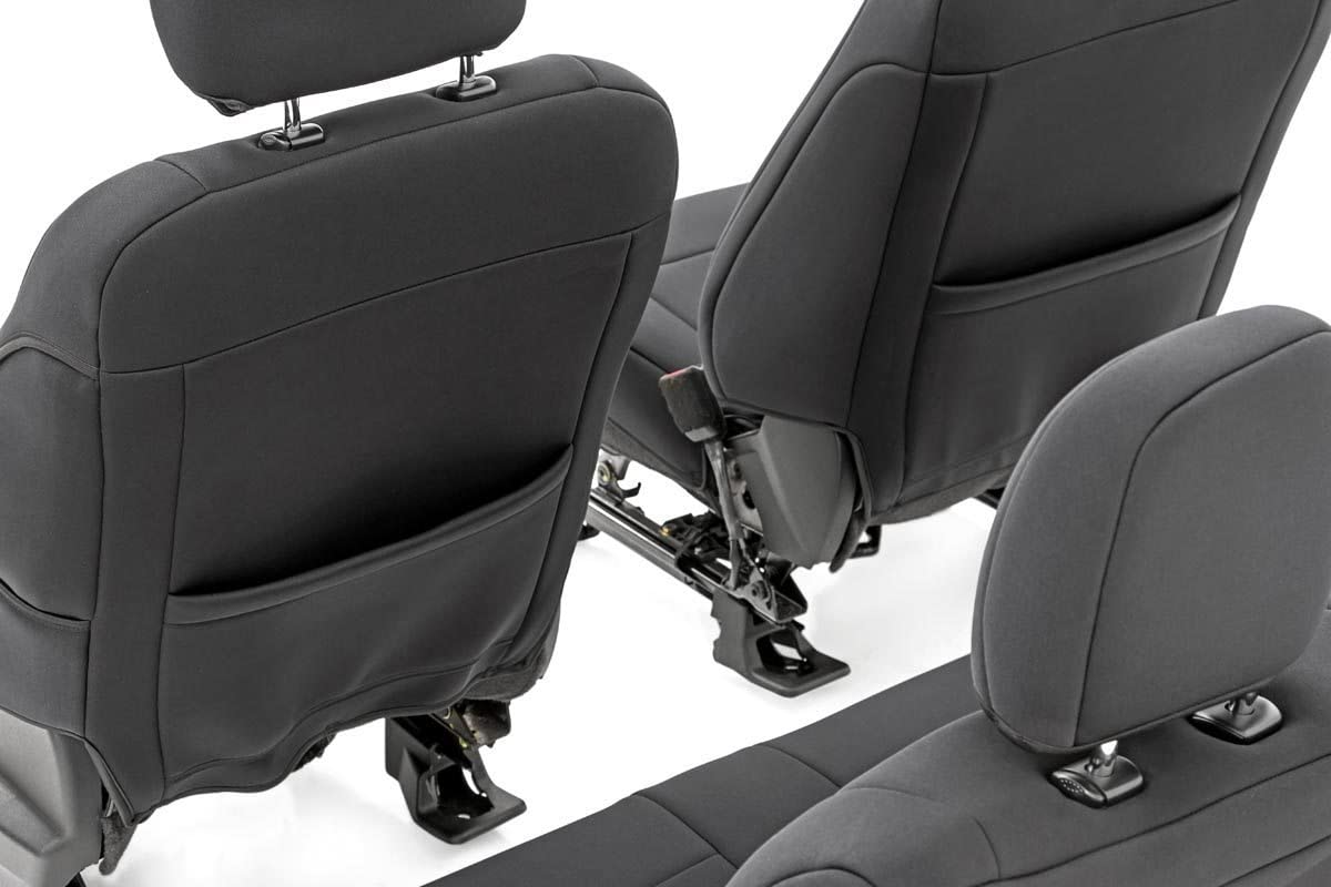 Rough Country F&R Neoprene Seat Covers for 15-21 F-150 | 17-21 F-250/350-91018A