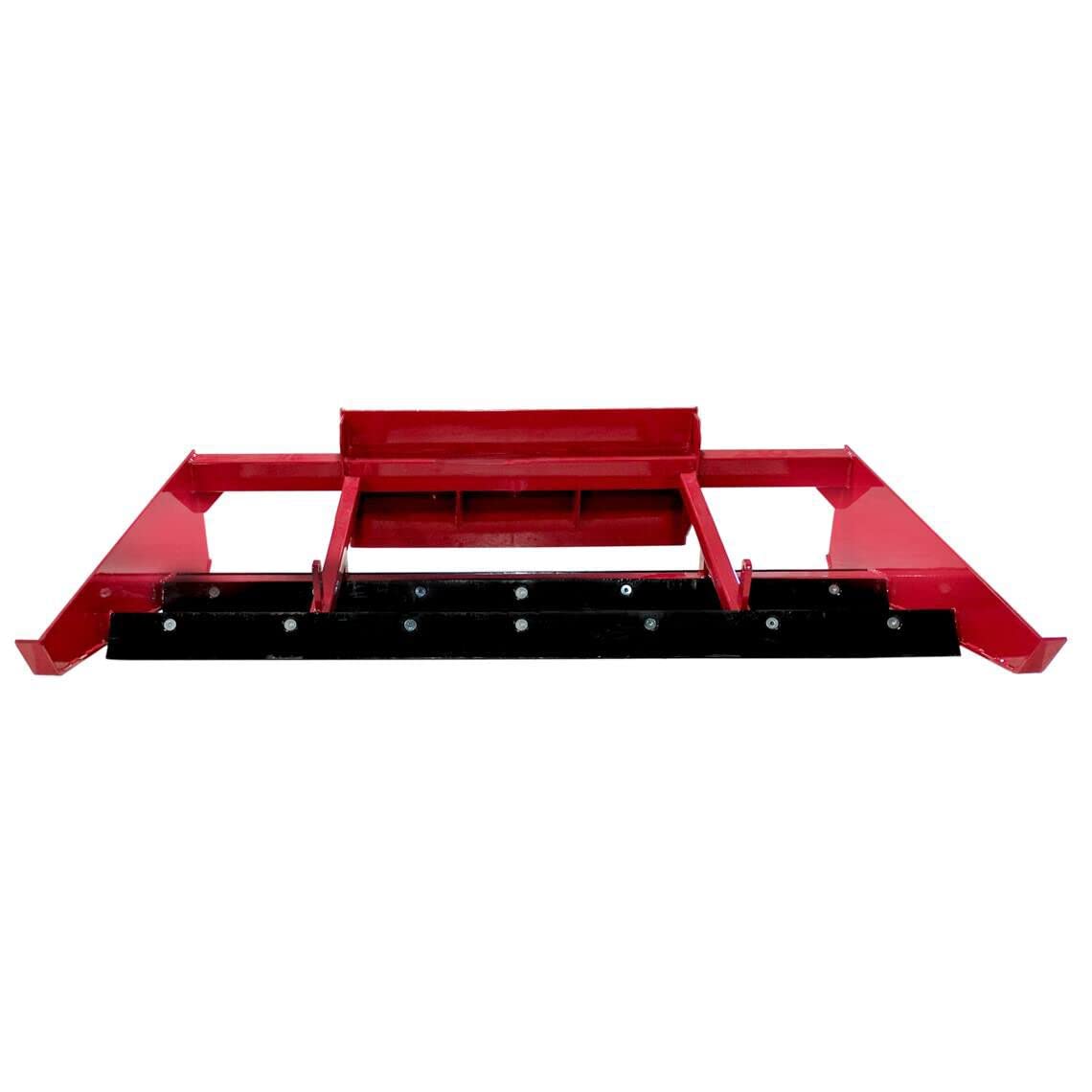 Titan Attachments 84in Skid Steer Grader, Universal Quick Tach, Triple Cutting Edge Box Grader, Push and Pull Road Grader