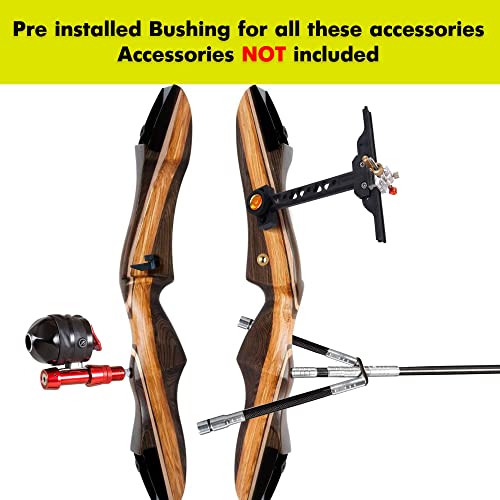 Samick Sage Takedown Recurve Bow and Arrow Set - 62 Inch Complete Ready-to-Use Longbow Archery Set - Includes 6 Arrows, Quiver, Bowstring & Stringer Tool, Arm & Finger Guard for Adults & Teens