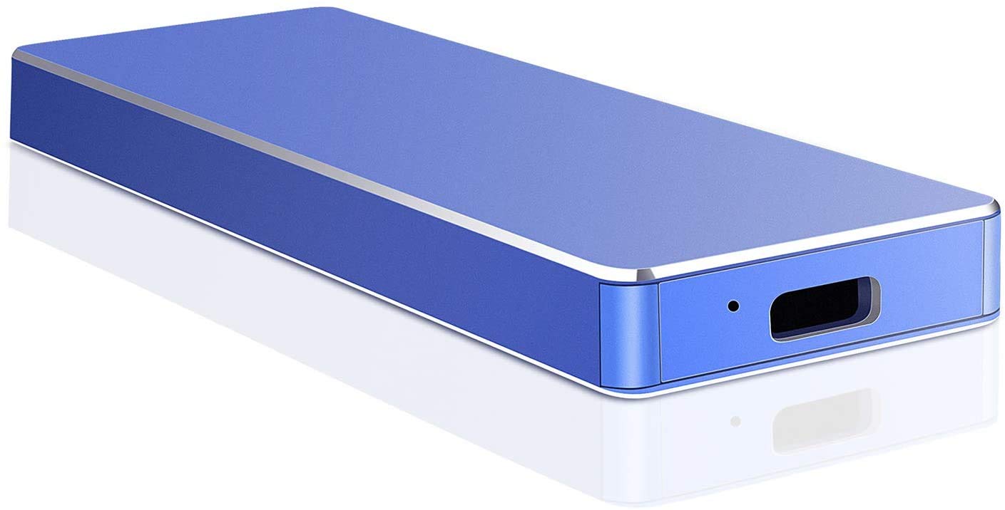 YASHAN External Solid State Drive Mobile SSD 2TB Portable External Solid State Drive Storage USB3.1 Type-C Compatible with PC, Laptop and Mac (2TB, B)