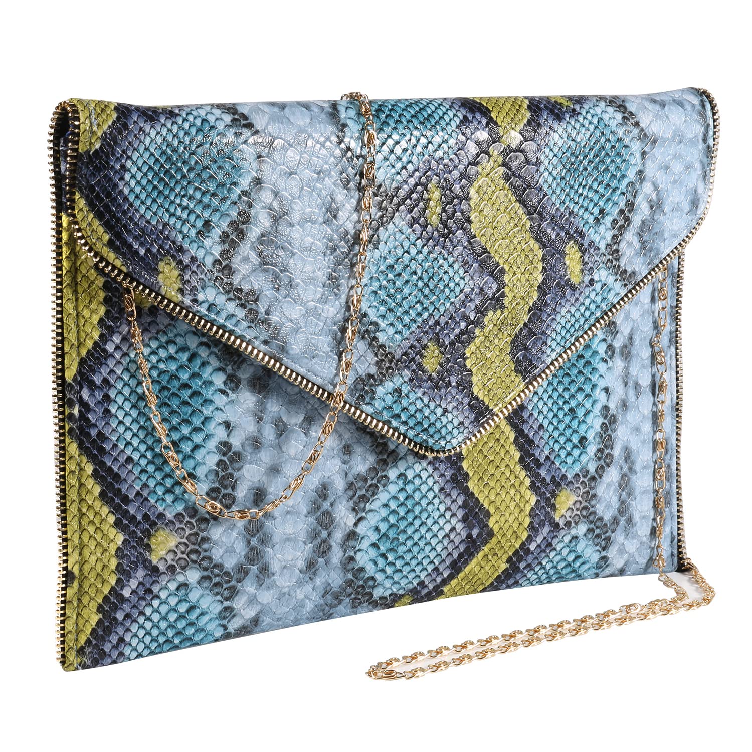 Women Envelope Clutch Purse Bag Stylish Fashion Party Bag with Crossbody Strap
