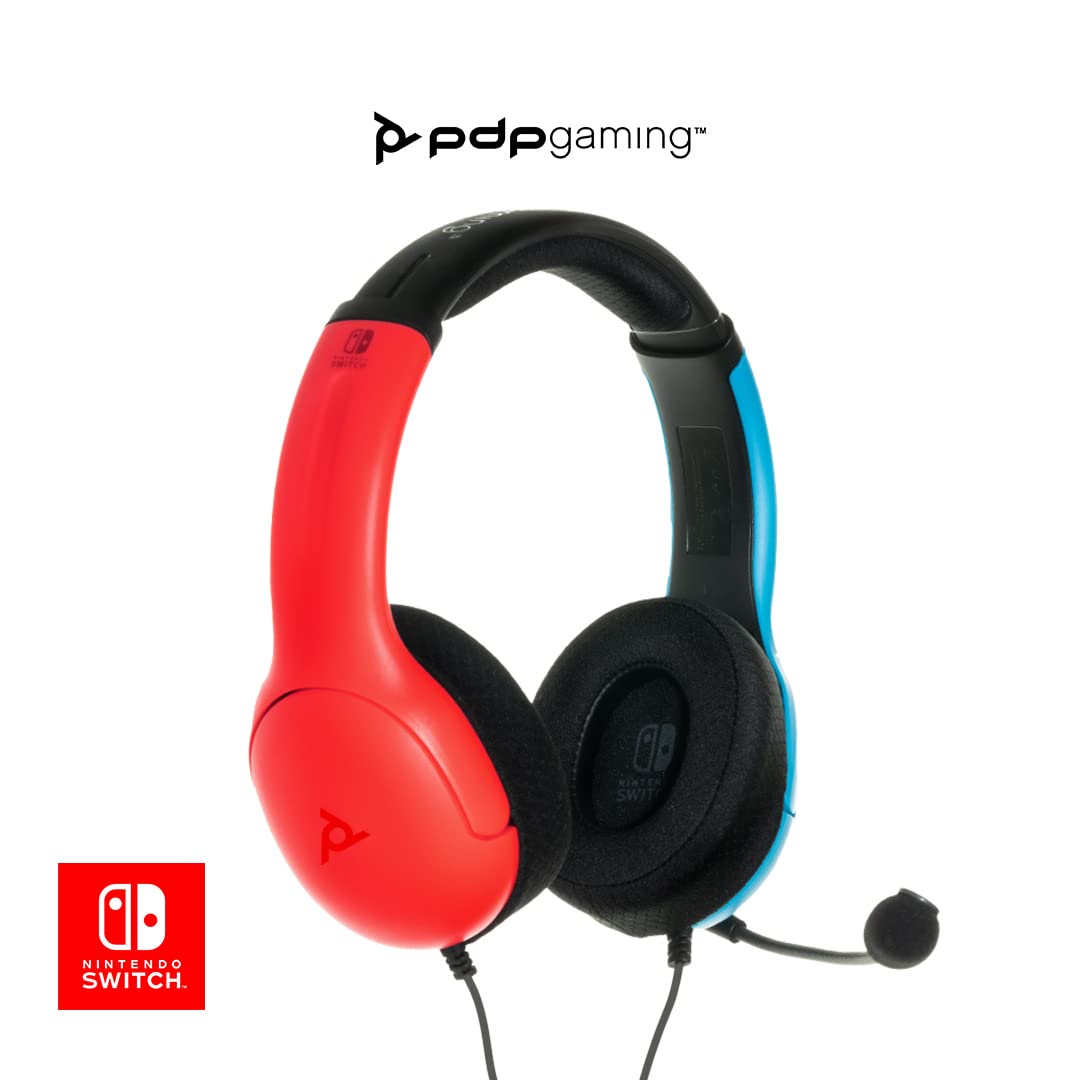 PDP Afterglow Deluxe+ LED Wired Gaming Controller + PDP Gaming LVL40 Airlite Stereo Headset for Nintendo Switch/Lite/OLED Bundle