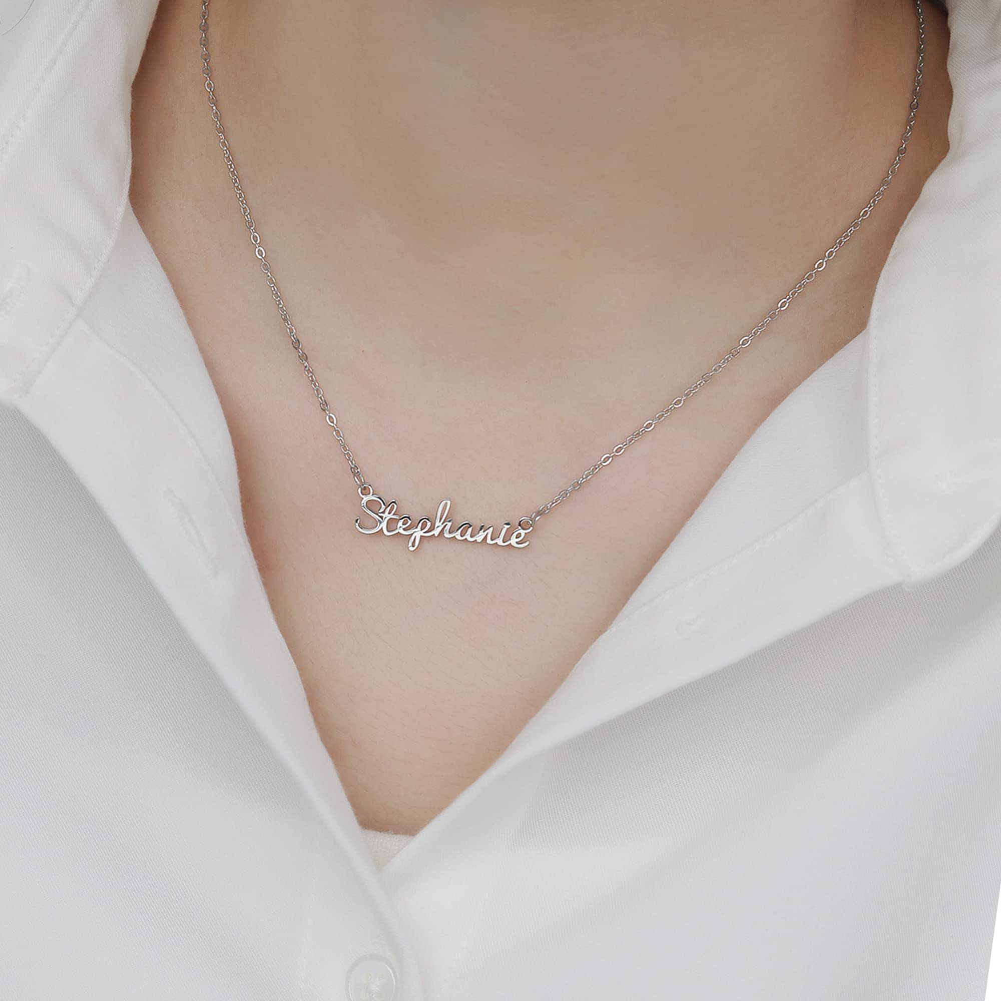 Name Necklace Personalized, Engraved Necklaces Custom, Christmas Gift For Women Girls Mom