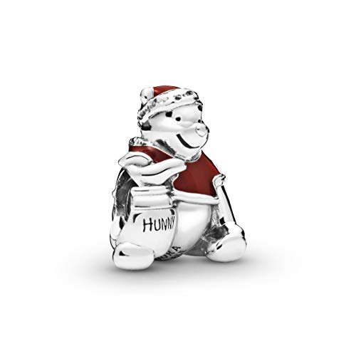Pandora Disney Winnie The Pooh Sterling Silver Charm with red Enamel
