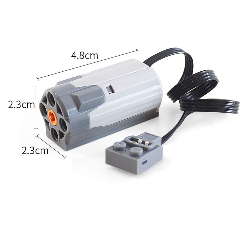 NIIZ 7 Pieces Speed Power Functions Motor App Remote Control Programming DIY Creative Building Block Set, Science and Technology (2 M-Motor, Servo Motor) Power Functions Kit