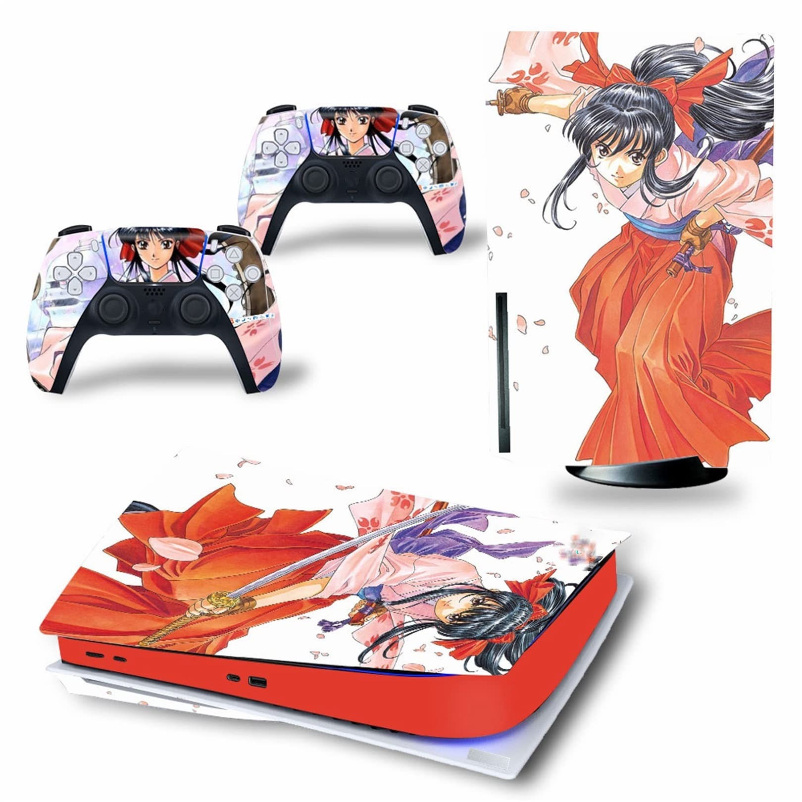 Top factory BUCEN for PS5 Skin Disc Edition & Digital Edition Console and Controller Vinyl Cover Skins Wraps Scratch Resistant, Compatible with for PS5 350625 Anti Scratch (Size : Digital Edition)
