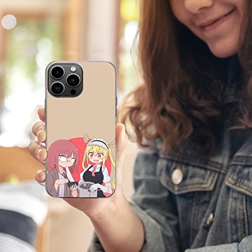 Tohru Kobayashi's Dragon Maid Phone Case Anime Good Looking Case for iPhone 13 Series, Shockproof Protective Phone Case Slim Thin Fit Cover Compatible with iPhone, iPhone13 pro