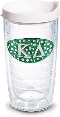 Tervis Sorority - Kappa Delta Tumbler with Emblem and White Lid 16oz, Clear