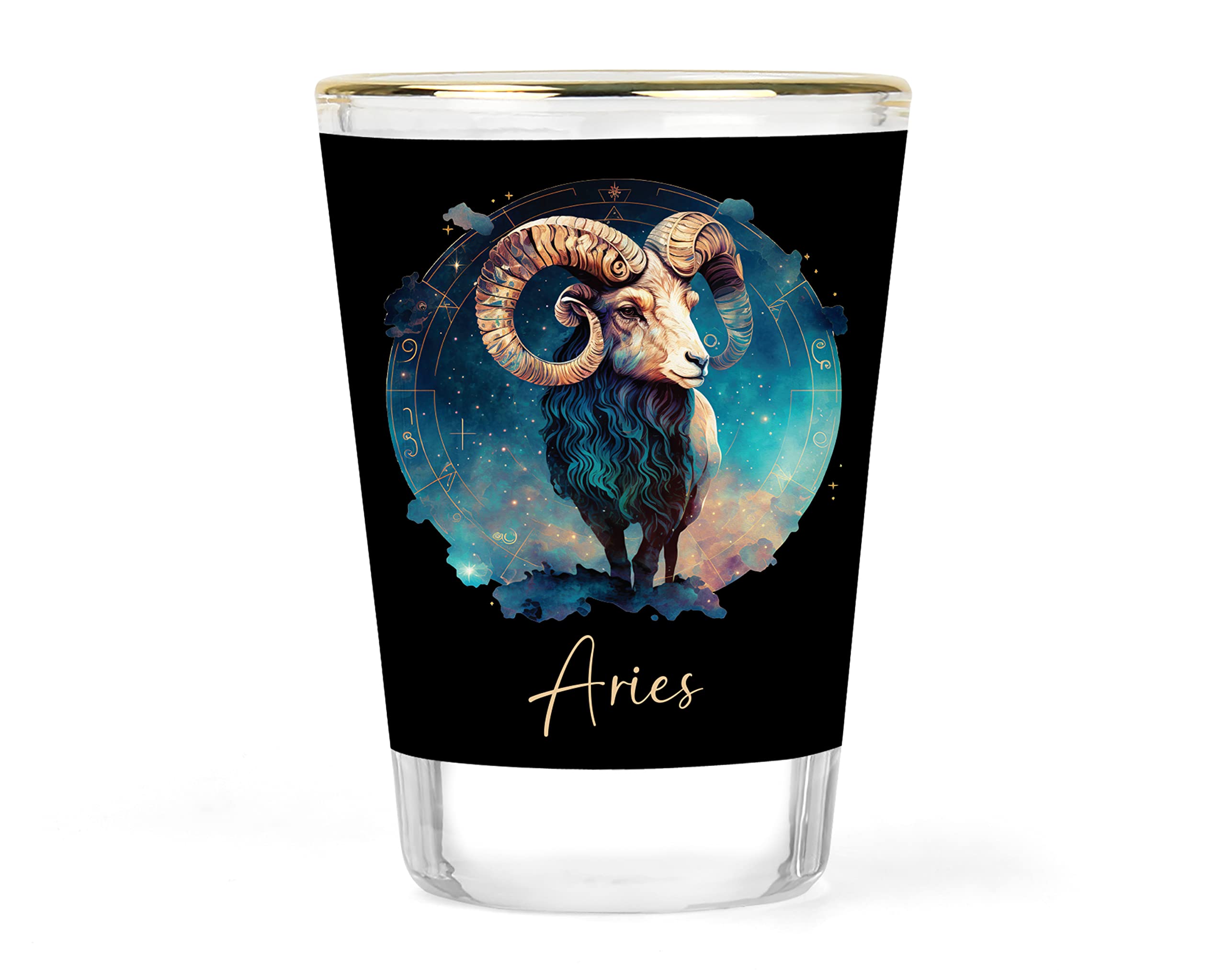 Zodiac Shot Glasses - Horoscope Gift - Aries, Taurus, Gemini, Cancer, Leo, Virgo, Libra, Scorpio, Sagittarius, Capricorn, Aquarius, Pisces