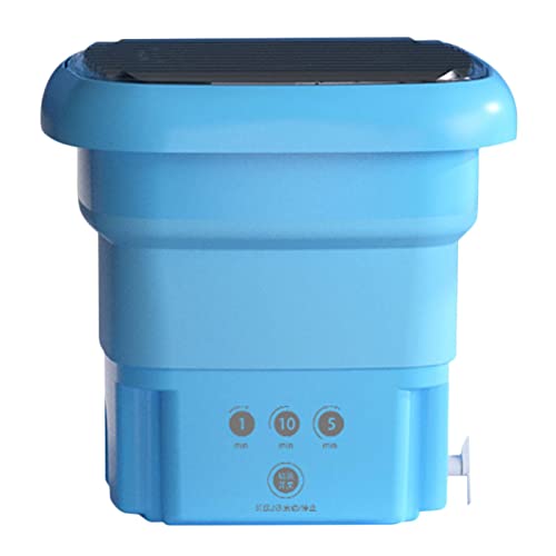 Mini Washing Machine, Portable Washing Machine, Mini Washing Machine with Exclusive Drain Basket Design, Touch Screen Washer and Dryer with Waterproof Suitable for Apartment, Laundry, Camping, Travel