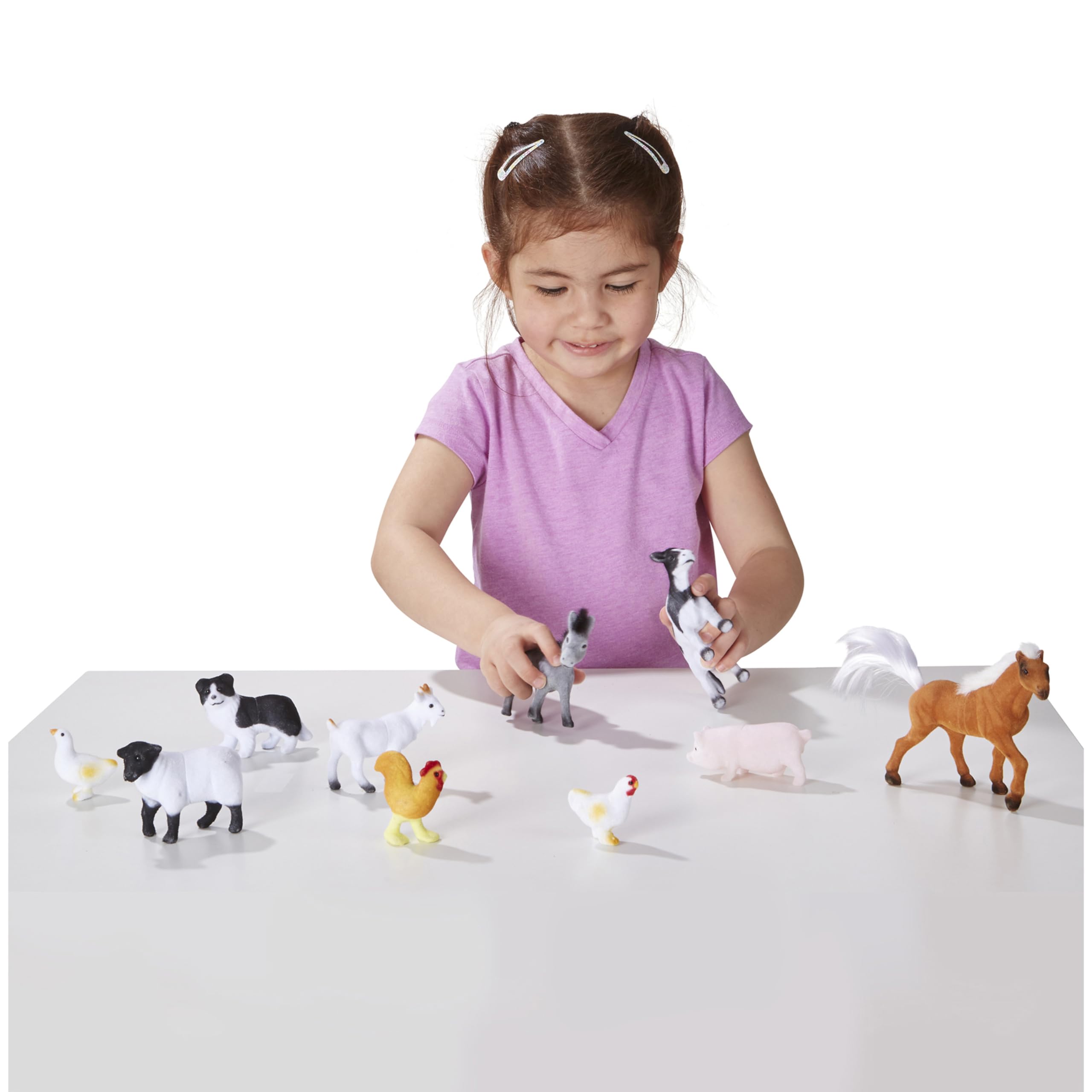 Melissa & Doug Farm Friends Collectible Toy Animal Figures (10 pcs)