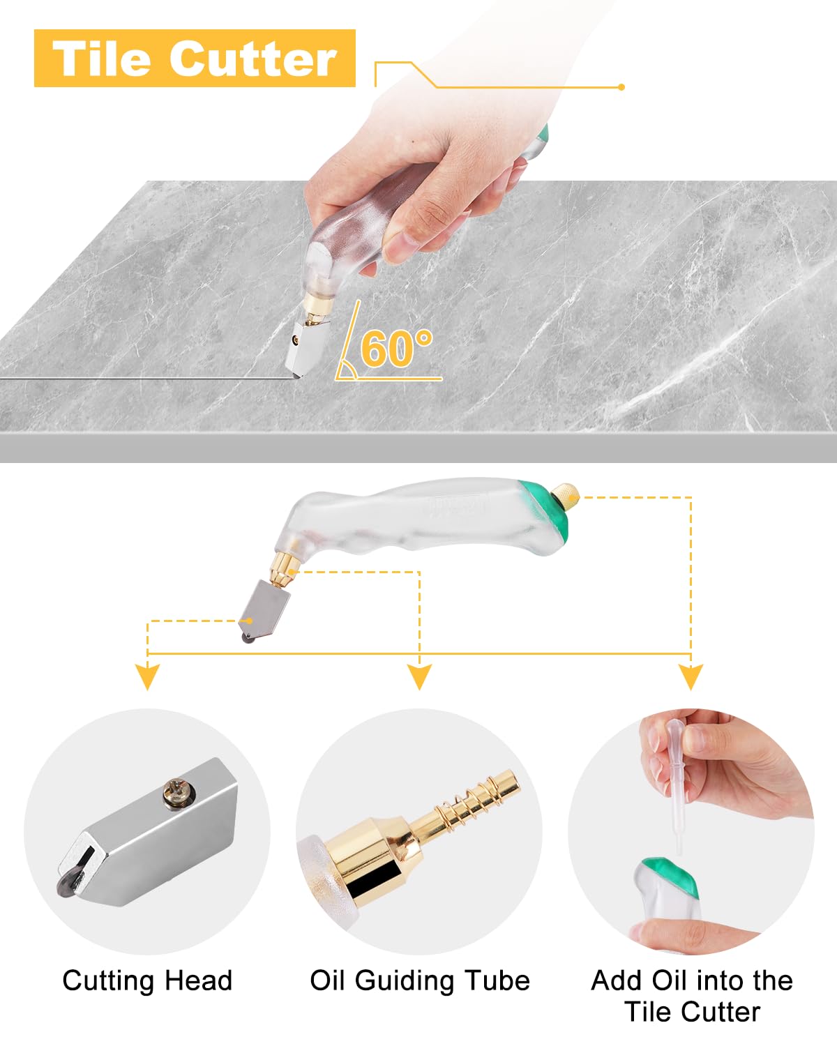YJINGRUI Tile Vibration Machine 18000r/min, Tile Installation Tool Tile Tiling Machine, 16.8V 10AH Li-On Rechargeable (2 Battery)