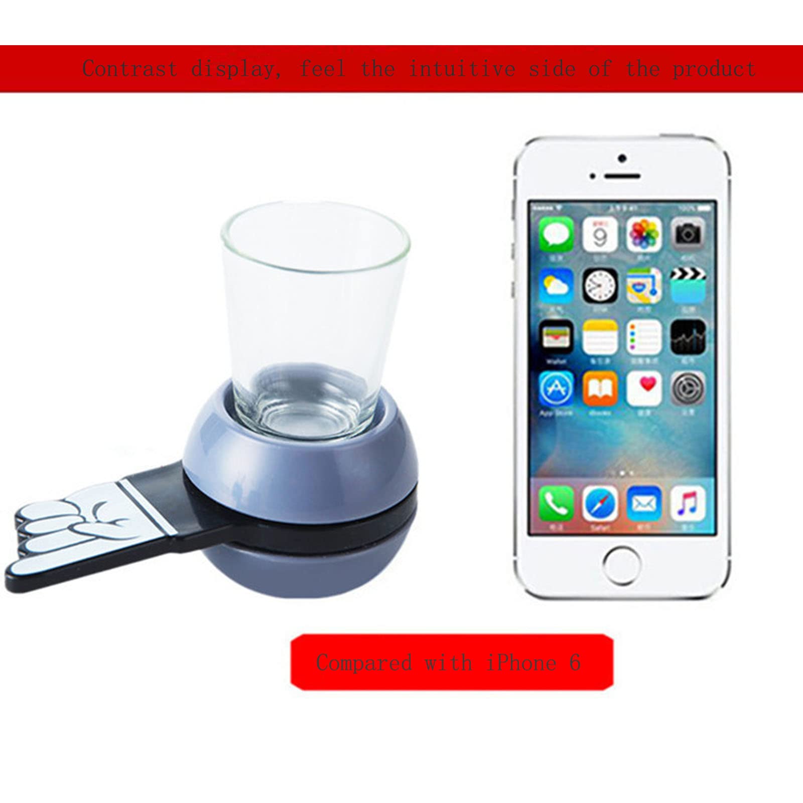 Spin the Shot Drinking Arrow Oointer Turntable, Bar Family Party Drinking Game Supplies, Shot Glasses,Shot Spinner (Cup Included)
