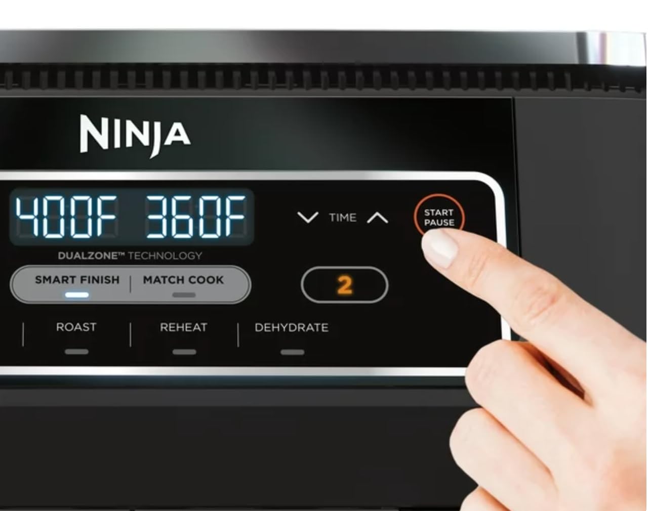 Ninja Foodi 4-in-1 8-Quart. 2-Basket Air Fryer with DualZone Technology- Air Fry, Roast, and More