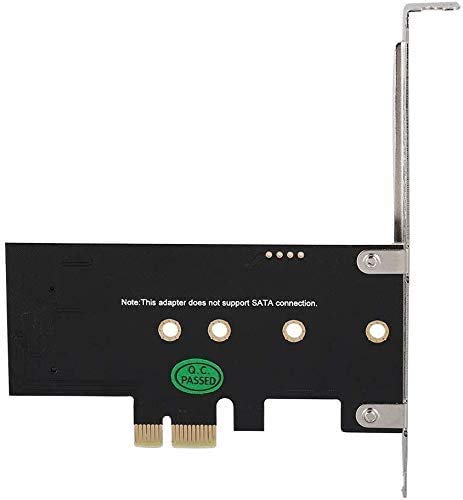 MZHOU NVME M.2 SSD M-Key to PCI-e 3.0 x1 Host Controller Expansion Card,Supports M2 NGFF PCI-e 3.0, 2.0 or 1.0, NVME or AHC 2280, 2260, 2242, 2230 Solid State Drives with Low Profile Bracket