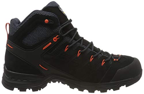 Salewa Men's Alp Mate Mid Waterproof Trekking & Hiking Boot - Black Out/Fluo Orange - 10