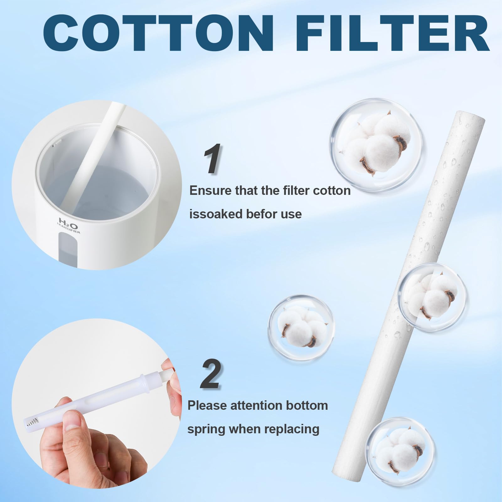 ZPP Small Humidifier, Portable cool mist humidifiers for bedroom, Mini Desktop Humidifier for Home, Office, Travel with Night Light, Auto Shut-Off