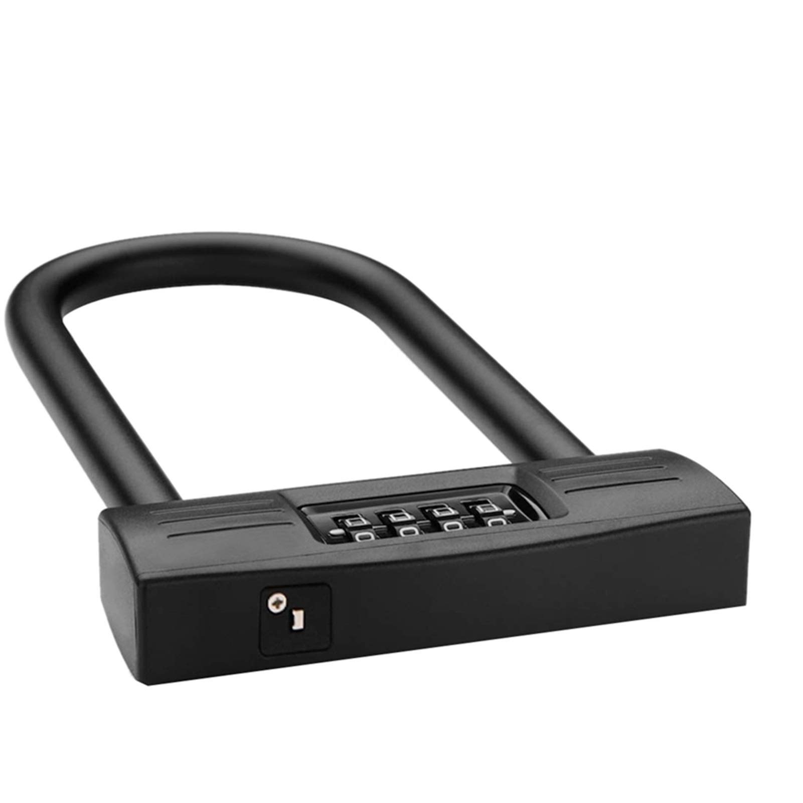 SXCLS Bike U-Lock Bicycles U Lock, Heavy Duty Bike Scooter Motorcycles Combination Lock Combo Gate Lock for Anti TheftBlack U-Lock (Color : Black)