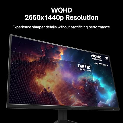 Pixio PX274 Prime 27 inch IPS Panel 75 Hz Refresh Rate WQHD 2560 x 1440 Resolution Wide Screen Display Adaptive Sync Productivity Gaming Hybrid Monitor