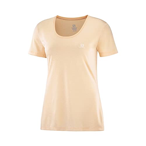 Salomon Women's Standard T-Shirt (Short Sleeve), Almond Cream, M