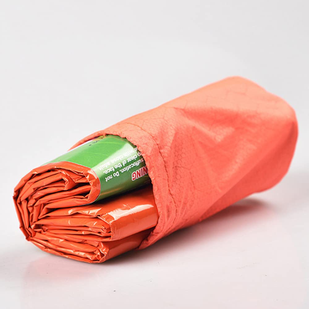 YDYJKI Emergency Survival Sleeping Bag, 2 Pack Thermal Sack Blanket, Waterproof Lightweight, Emergency Blankets Mylar Portable tarp Sack for Outdoor Camping, Hiking, Backpacking(Green)