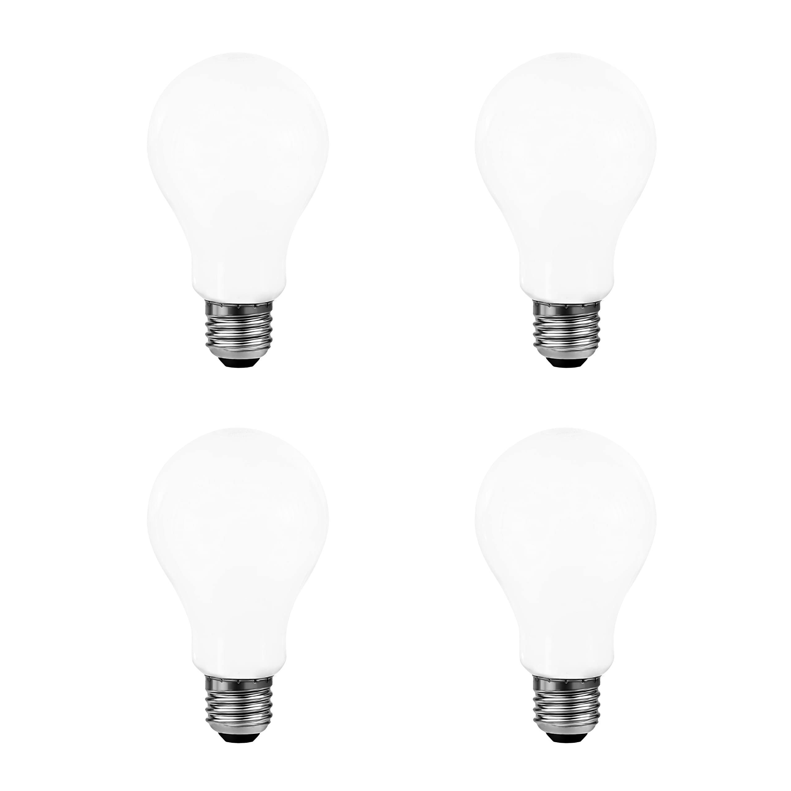 Sylvania Reduced Eye Strain A21 LED Light Bulb, 100W = 13W, 13 Year, Dimmable, Frosted, 2700K, Soft White - 4 Pack (40657)