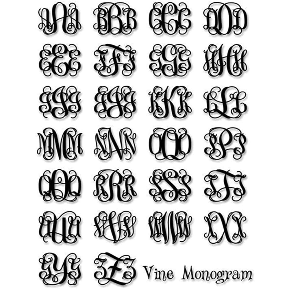 Suxerlry Personalized 925 Sterling Silver Initial Monogram Stackable Rings Custom Jewelry (Silver-b)