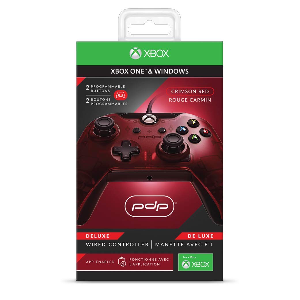 PDP Deluxe Wired Controller for Xbox One - Red - Xbox One